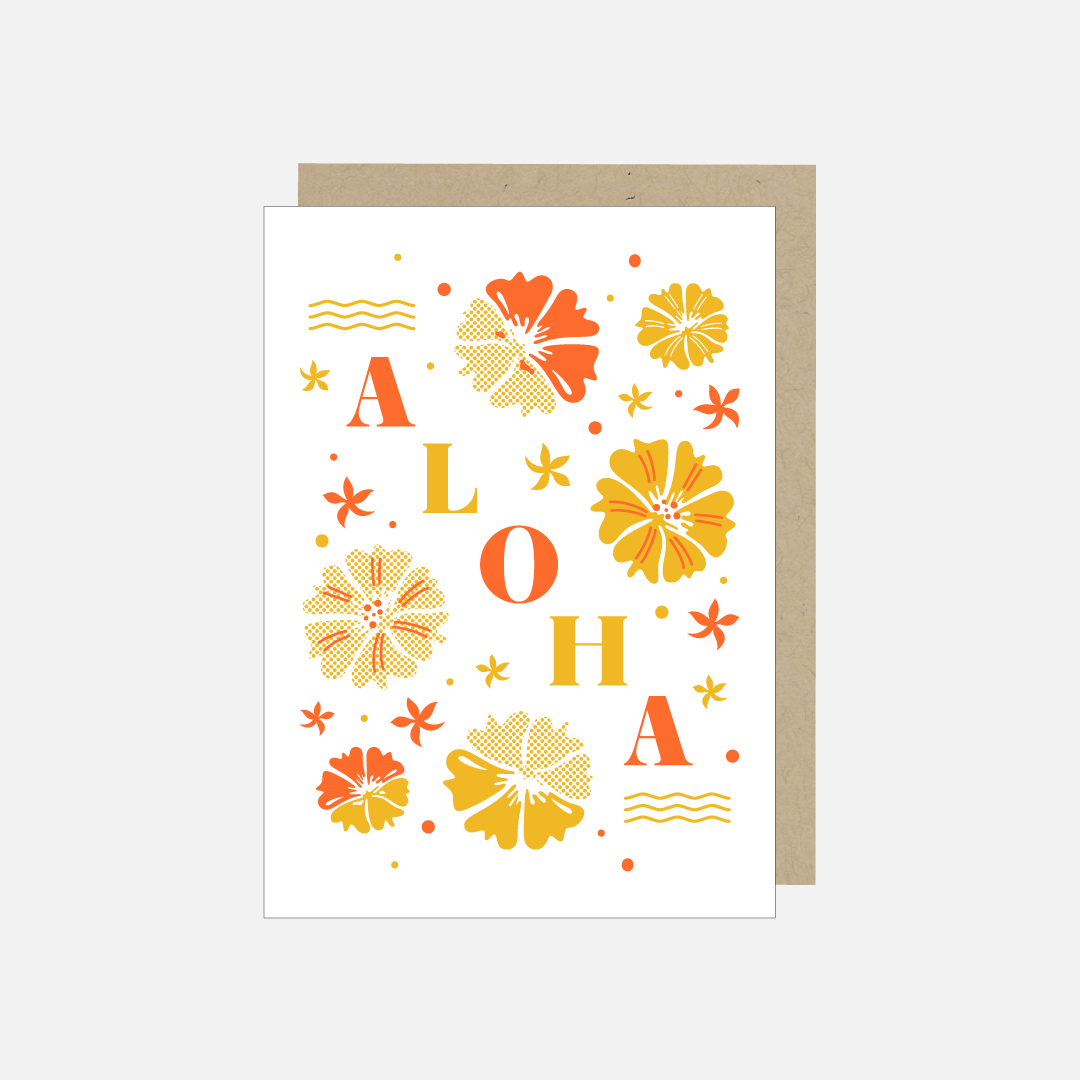 Retro Aloha Card
