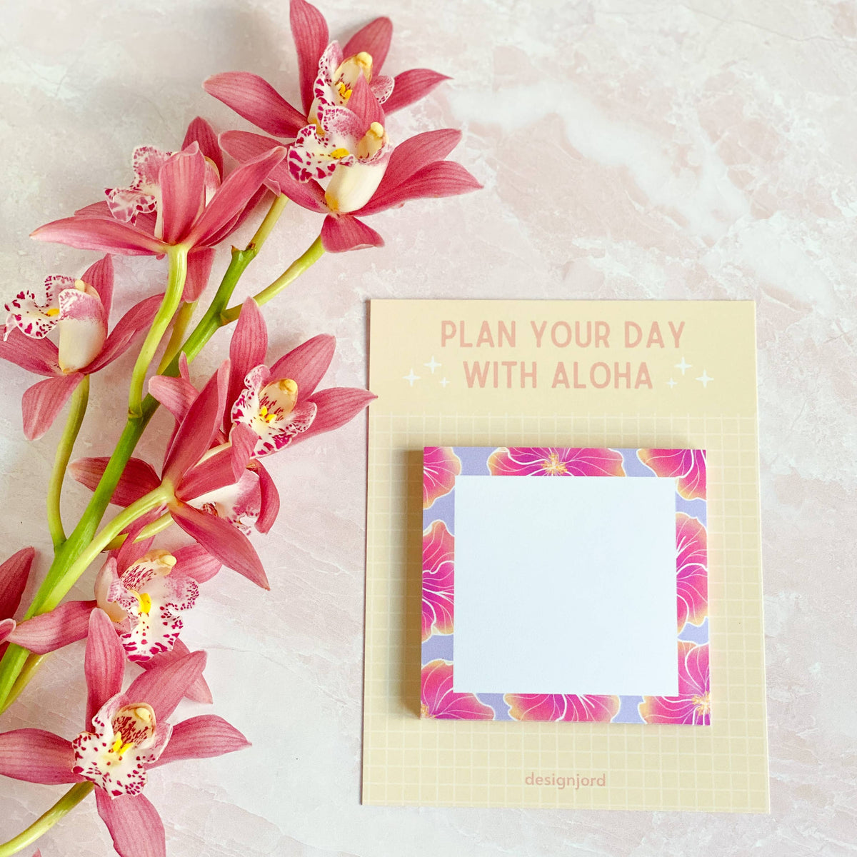 Sunset Hibiscus - Sticky Note