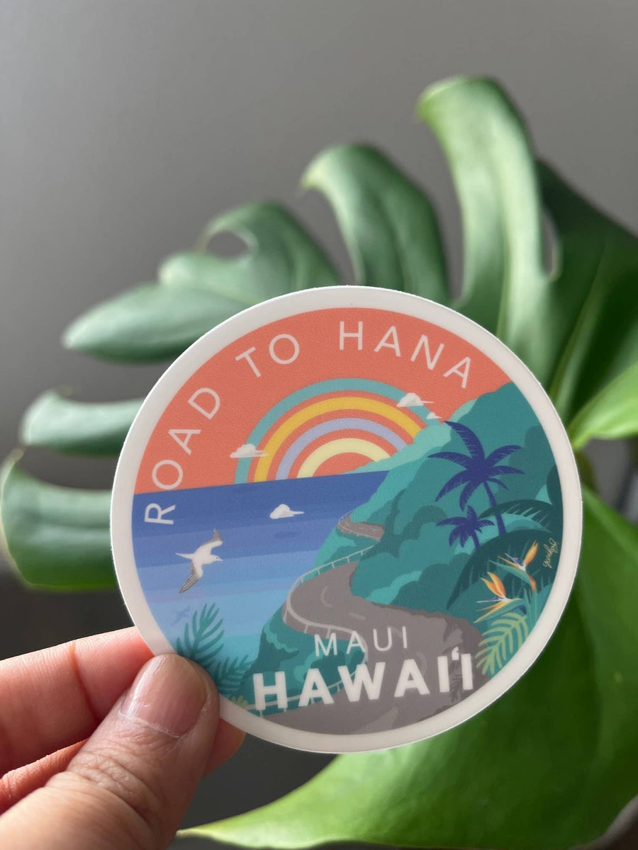 Maui Road to Hana Sticker - Hawaii Island Series